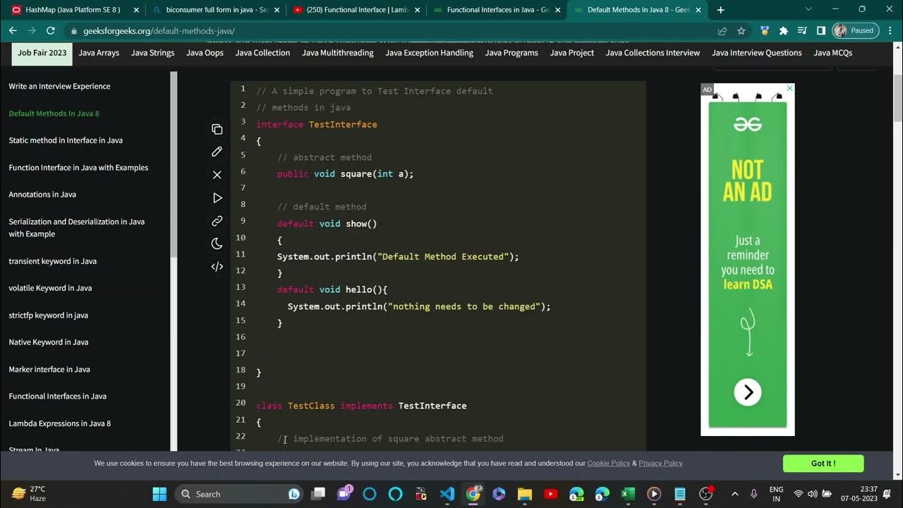 Functional interface Default methods - YouTube