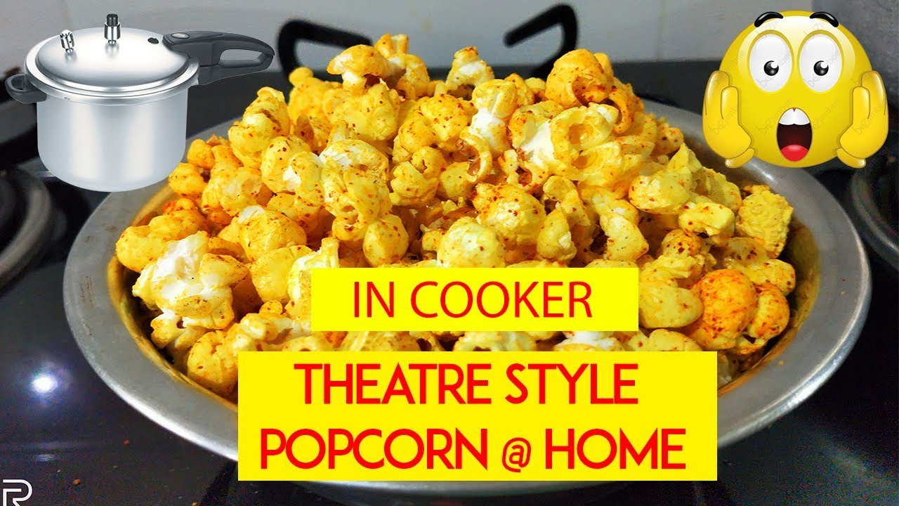 Crispy Theater style popcorn at home in cooker | २ मिनट में बनाये ...