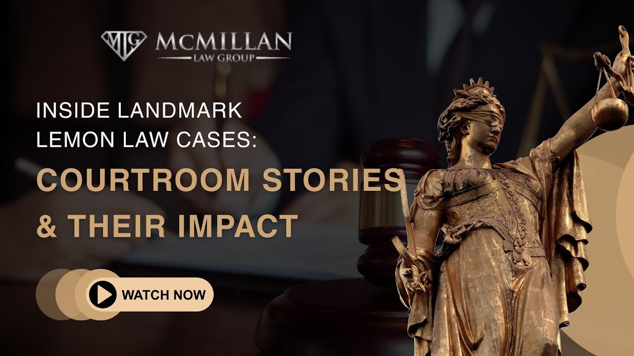 Inside Landmark Lemon Law Cases: Courtroom Stories & Their Impact - YouTube