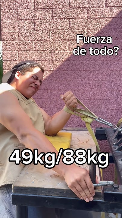 49kg/88kg reto de tendones y bíceps #armwrestling - YouTube