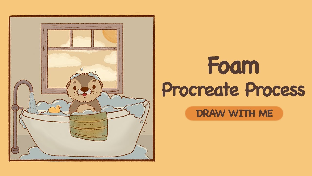 Foam | Draw with me | Procreate Process - YouTube