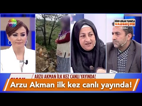 Arzu Akman ilk kez canlı yayında!