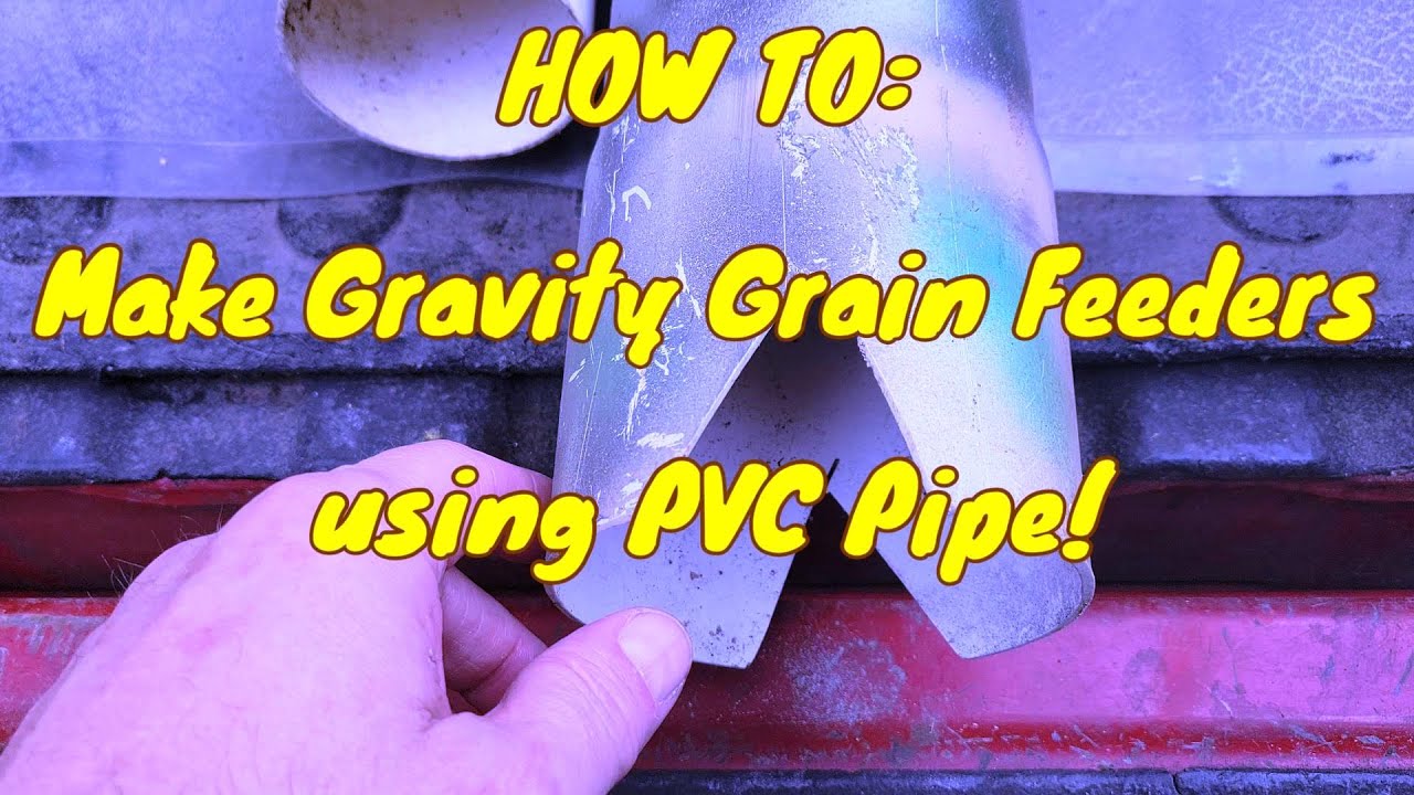 How to: Make Gravity Animal Feeders from PVC Pipe. - YouTube