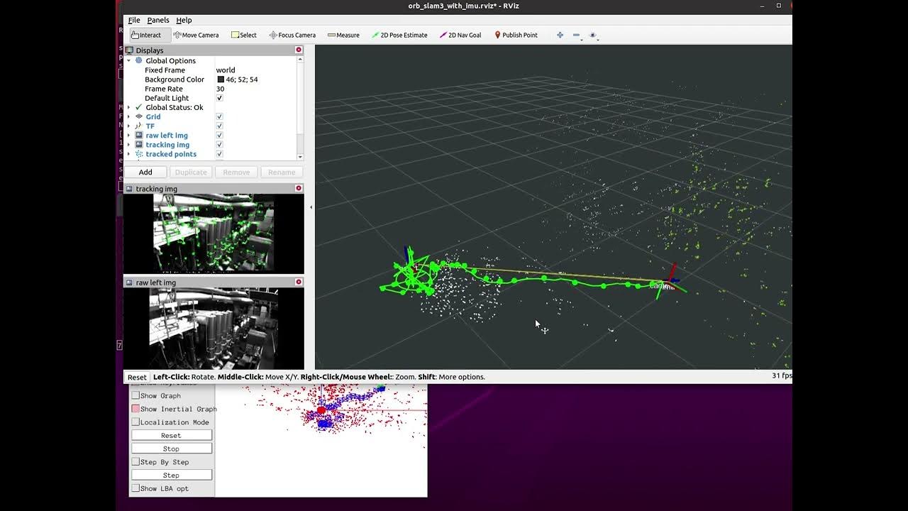 orbslam3 ros euroc stereo imu dataset - YouTube