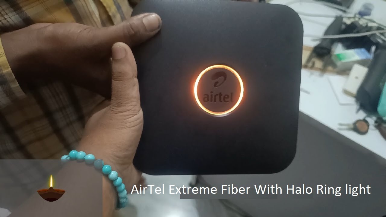 Airtel extreme Fiber led Router - YouTube
