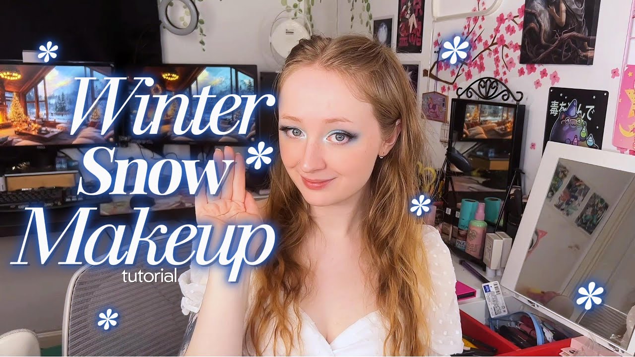 Frosted Winter Snow Makeup Look ️ | Icy Eyeshadow Tutorial for ...