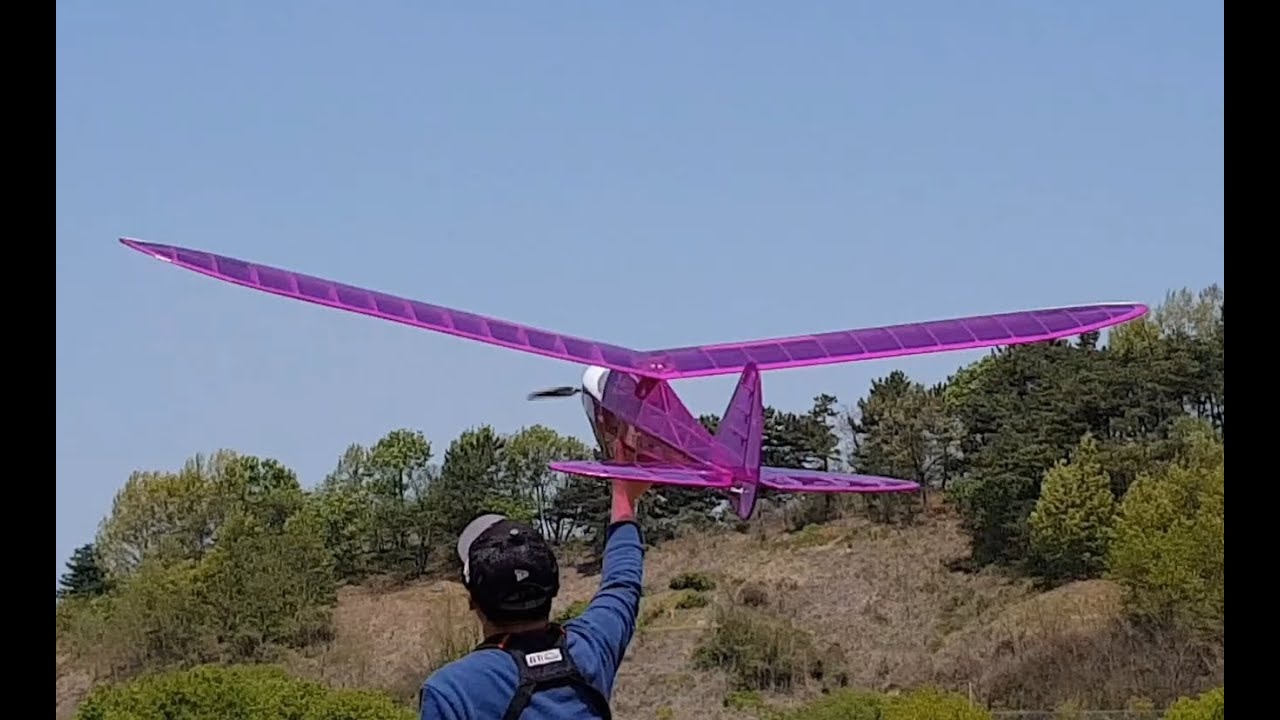 Super Sinbad 93 inch RC Glider maiden flight 신밧드 글라이더 첫비행 - YouTube