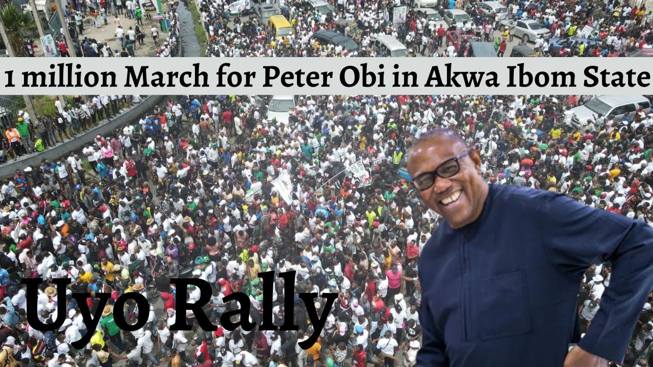 1 million March for Peter Obi in Akwa Ibom | Uyo Rally - YouTube