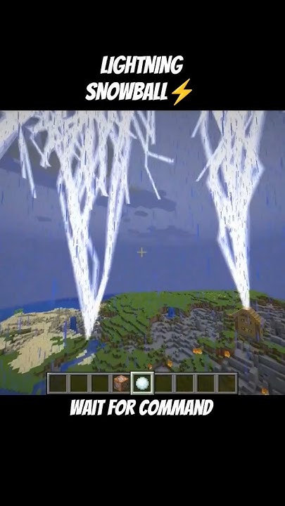 Cool Minecraft Lightning Command...!!⚡💀 #minecraft #shorts # ...