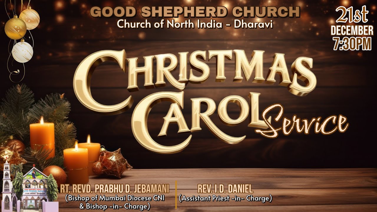 Christmas Carol Service (21-12-2025) | Rt. Revd. Prabhu D. Jebamani ...