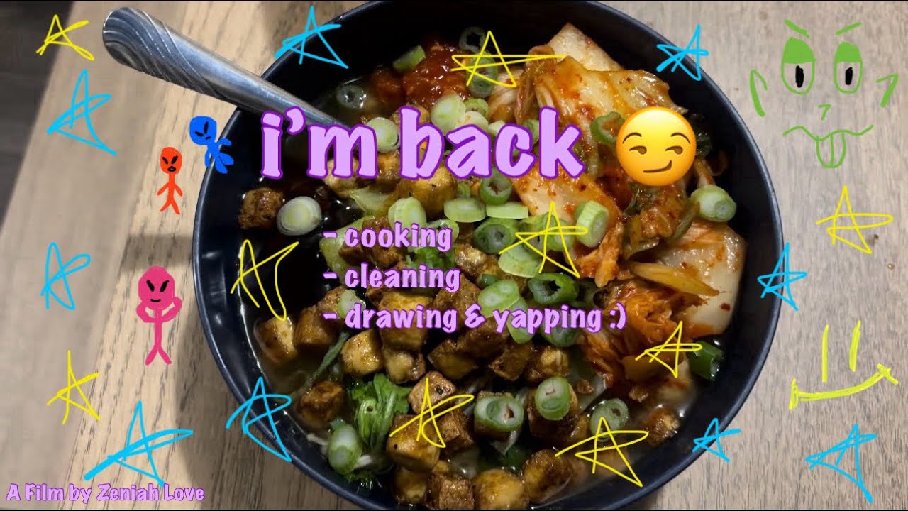 Cooking, cleaning, drawing dazai and yapping 😝 - YouTube