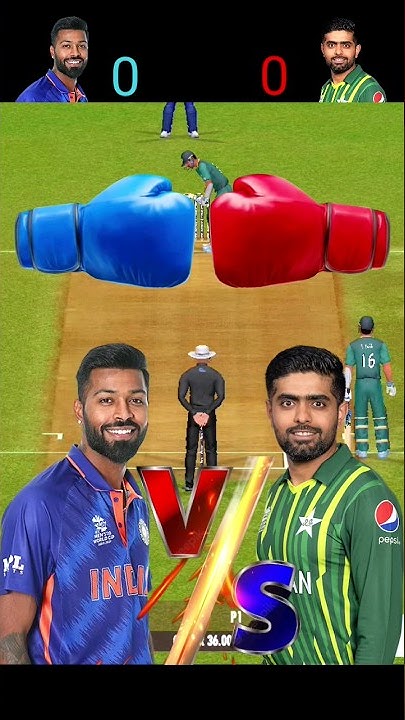 Hardik Pandya vs Babar Azam in Rc 22 game | #shorts #short #realcricket22 - YouTube