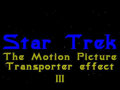 Star Trek the motion Picture Transporter effect 2 - YouTube
