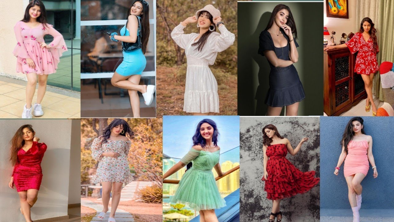 🔥girls short dress photoshoot idea //stylish one-piece dress photo ...