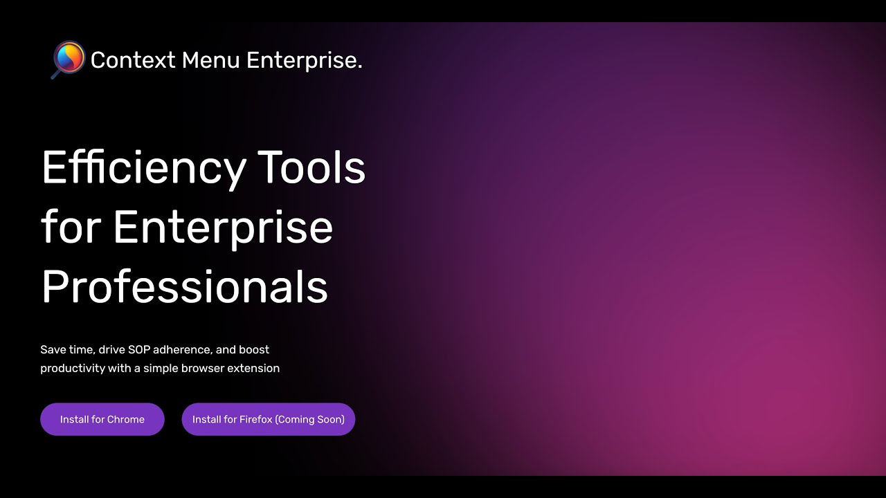 Context Menu Enterprise Browser Extension - Configuration & Usage Demo ...