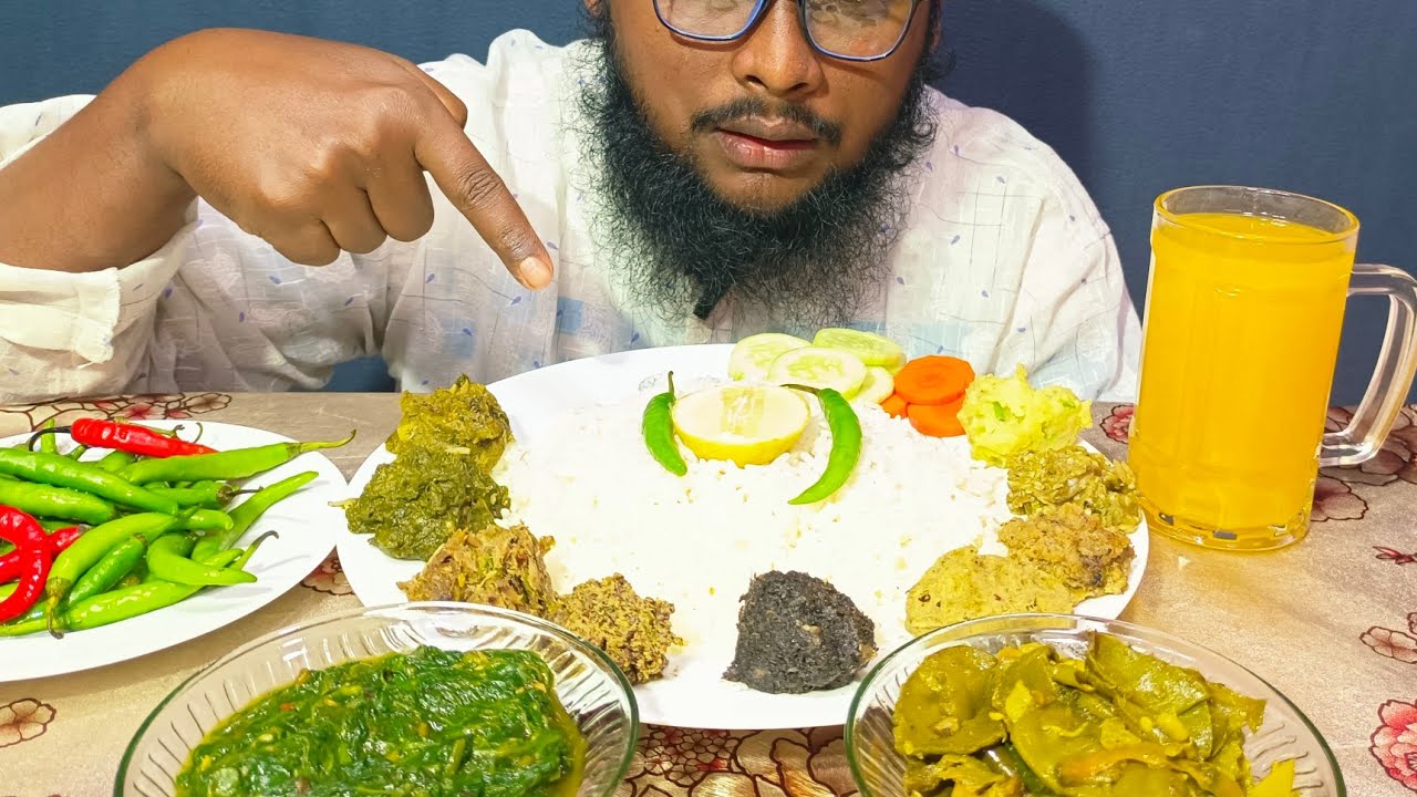 ঐতিহ্য Eating 12 Different Types of Bharta video Chicken Bharta | Big ...