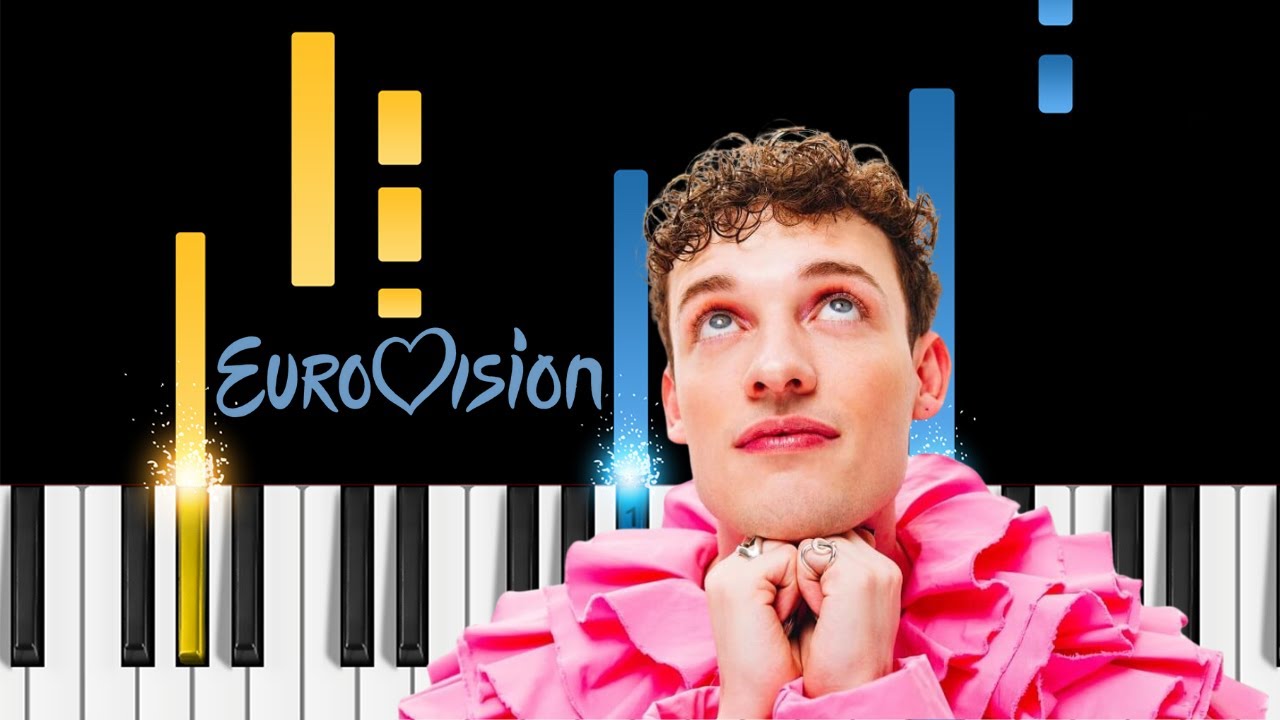 The Code ESC 2024 - Nemo - Easy Piano Tutorial - YouTube