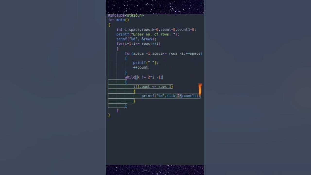 12 Pyramid Of Numbers Using C Programmer Programming Coding Cprogramming Coder Clanguage