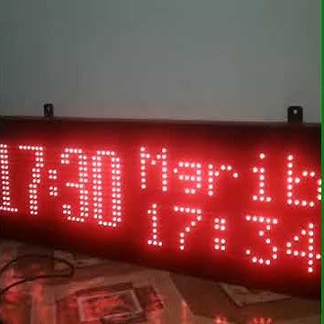 Jam sholat dengan 2 panel p10 dan arduino nano-1 - YouTube