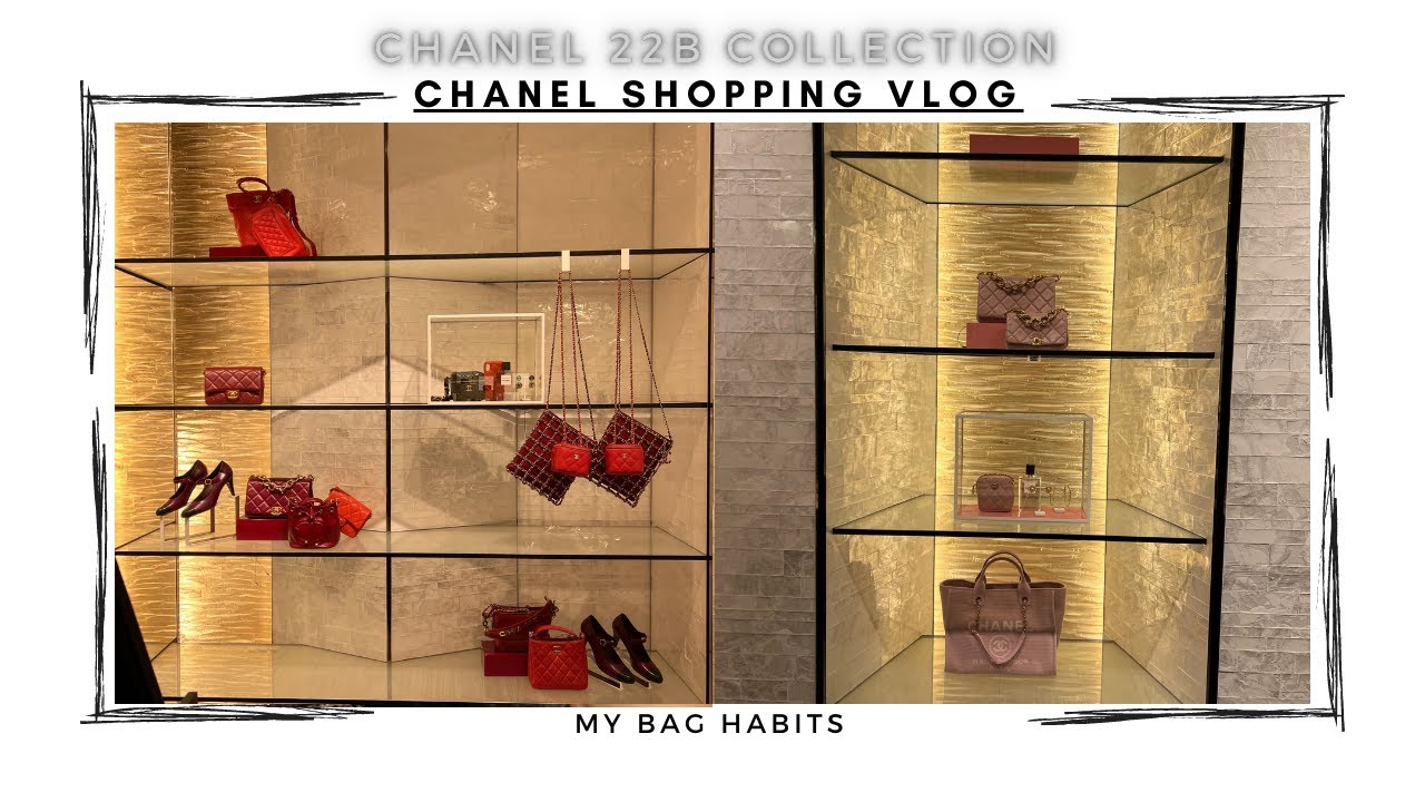 Chanel 22b Collection | Shopping Vlog | Flap bag, clutch with chains ...