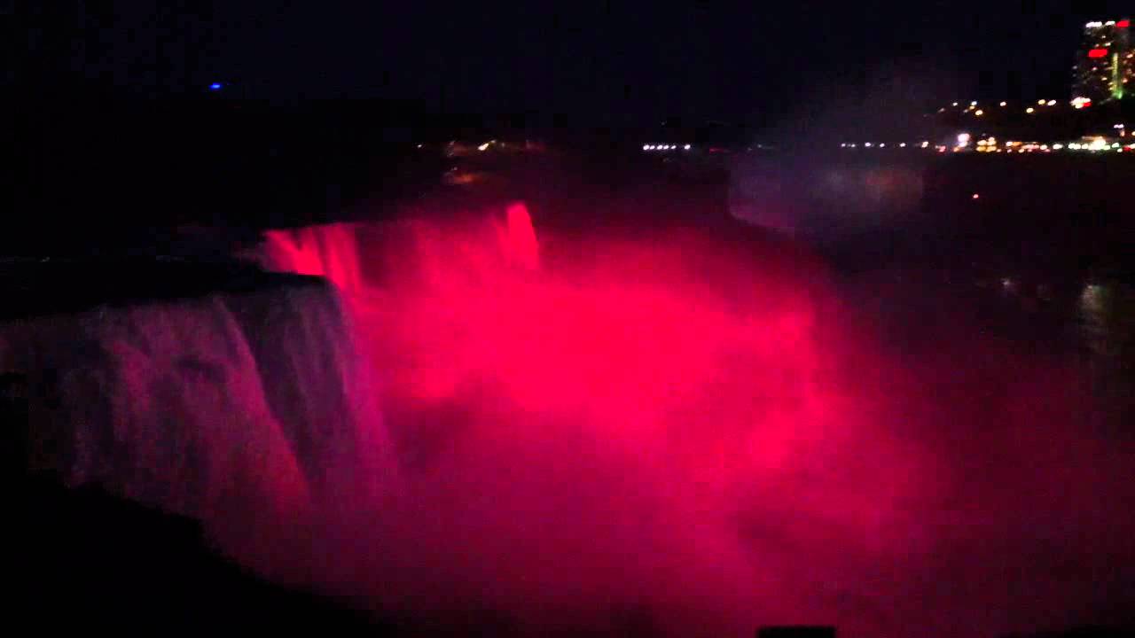 Fall color at niagara falls - YouTube