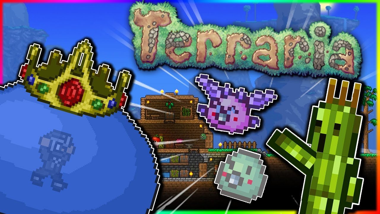 Terraria Mega Mod Pack! - SLIME ARMY (Funny Moments and Fails) [2 ...