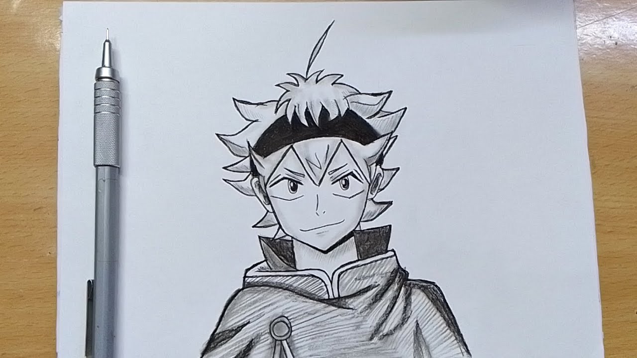 Asta drawing from start to finish 8x speed| pencil drawing| Black ...