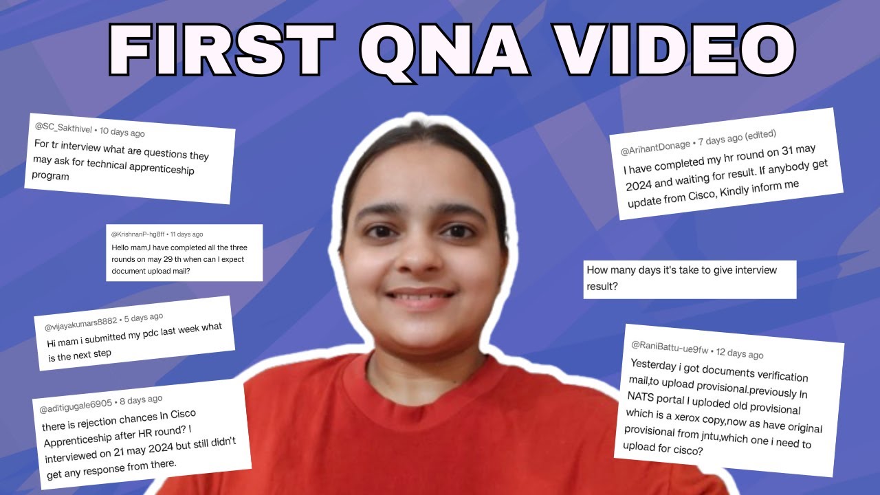 FIRST QNA | Cleared Most Asked Doubts Regarding Cisco Apprenticeship ...