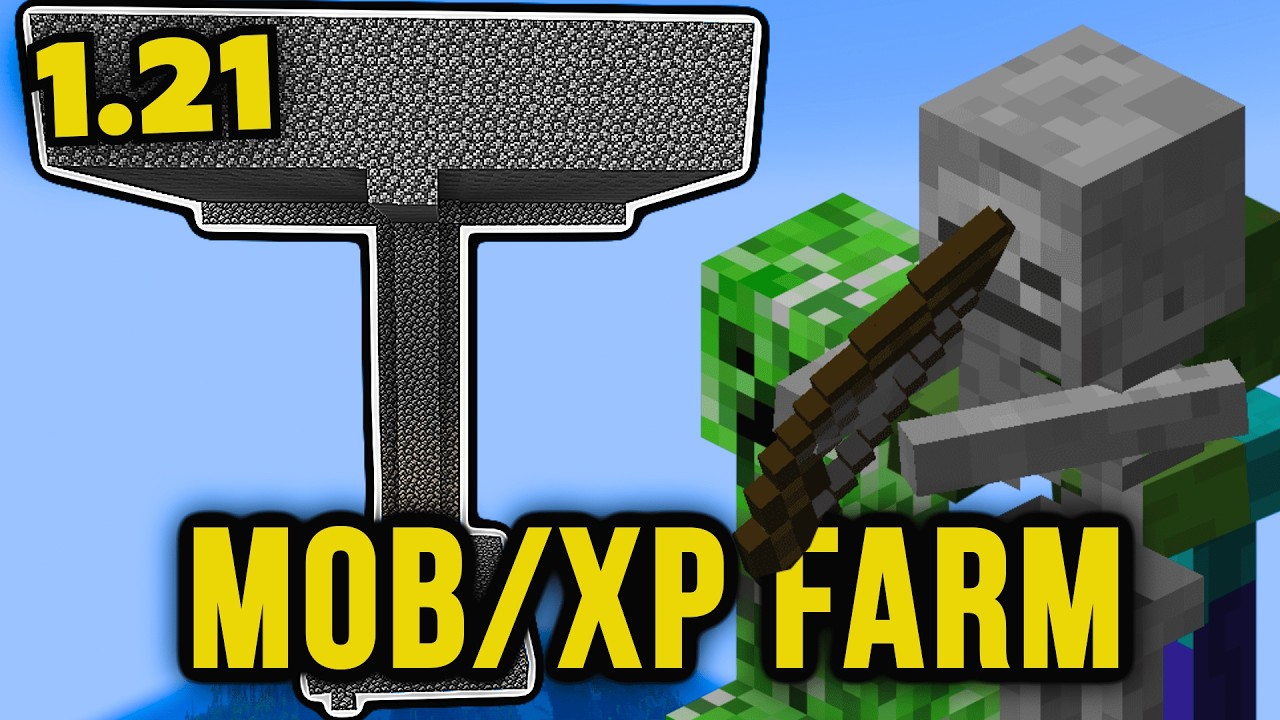 How To Make An Easy Mob XP Farm | Minecraft 1.21 - YouTube