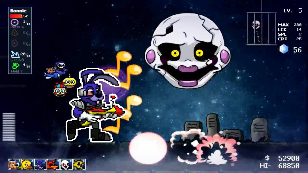 Freddy in Space 2 - Leveling up Bonnie (Replay all Stages) - YouTube