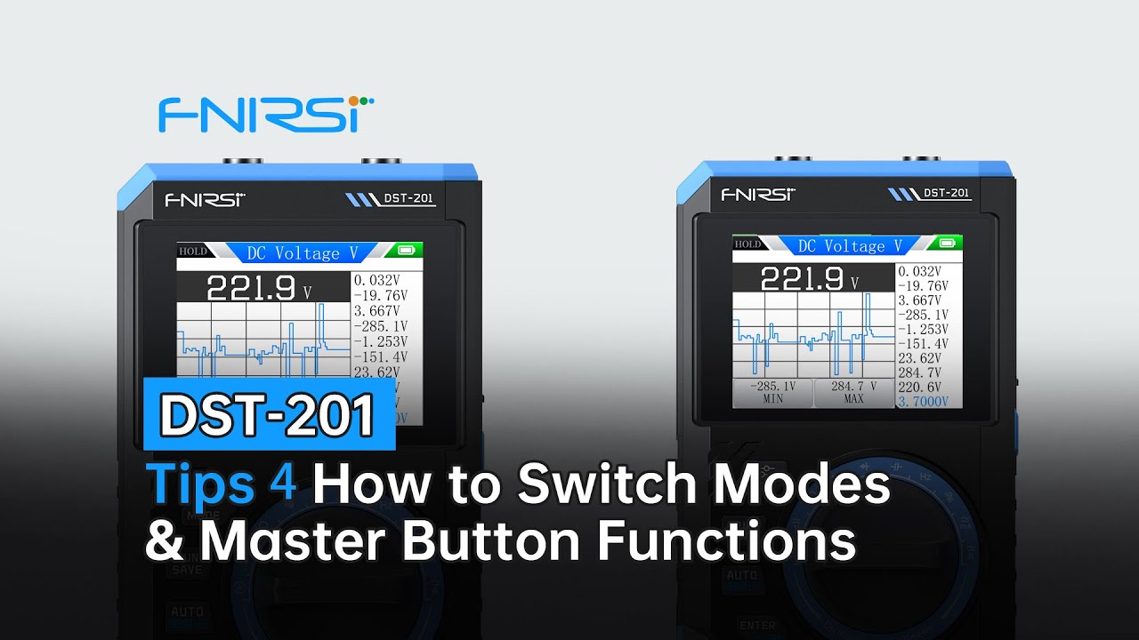 FNIRSI DST-201 Oscilloscope Multimeter | How to Switch Modes & Master ...