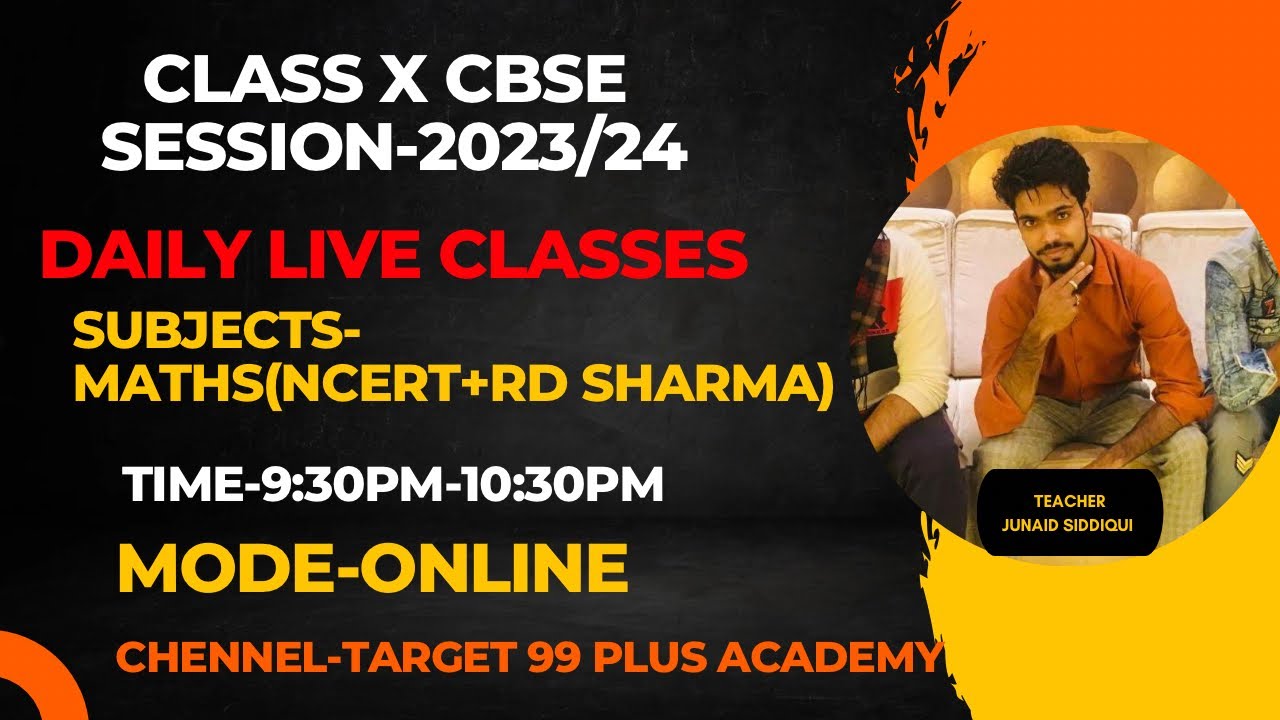 Class 10 maths (NCERT+RD SHARMA) Daily live class series - YouTube