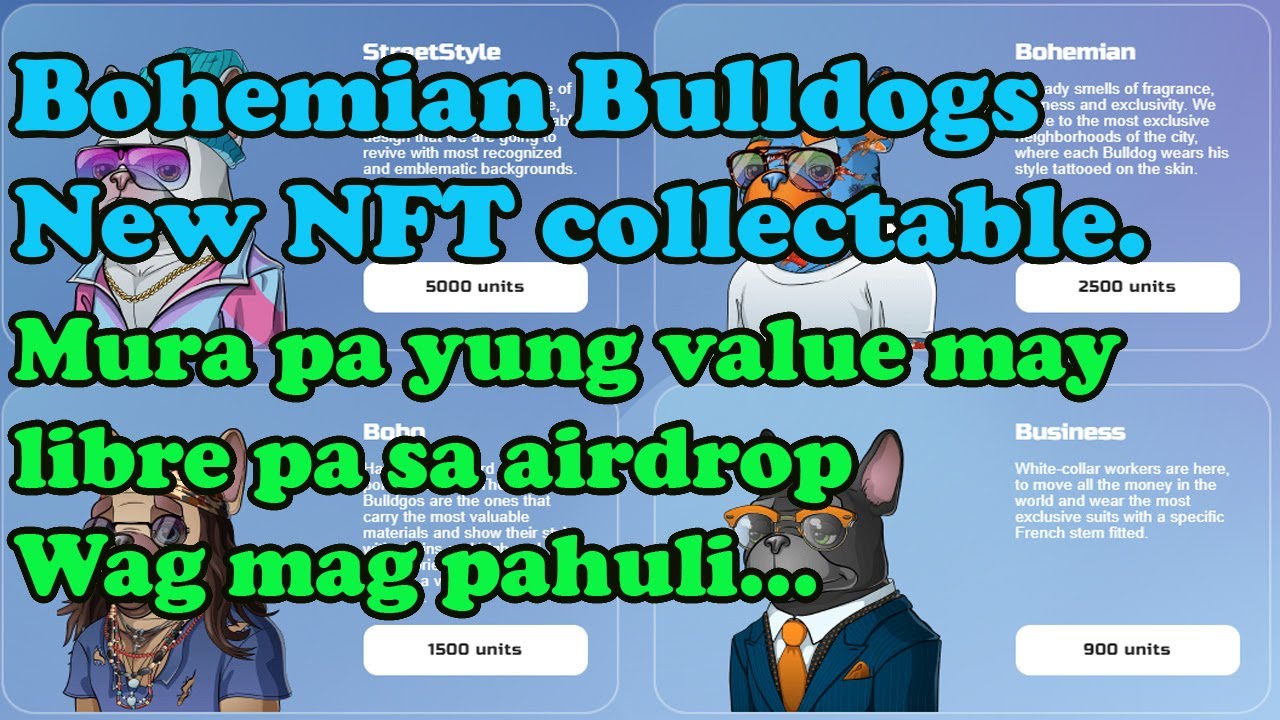TAGALOG BOHEMIAN BULLDOGS NFT | LATEST COLLECTABLE NFT | BOHEMIAN ...
