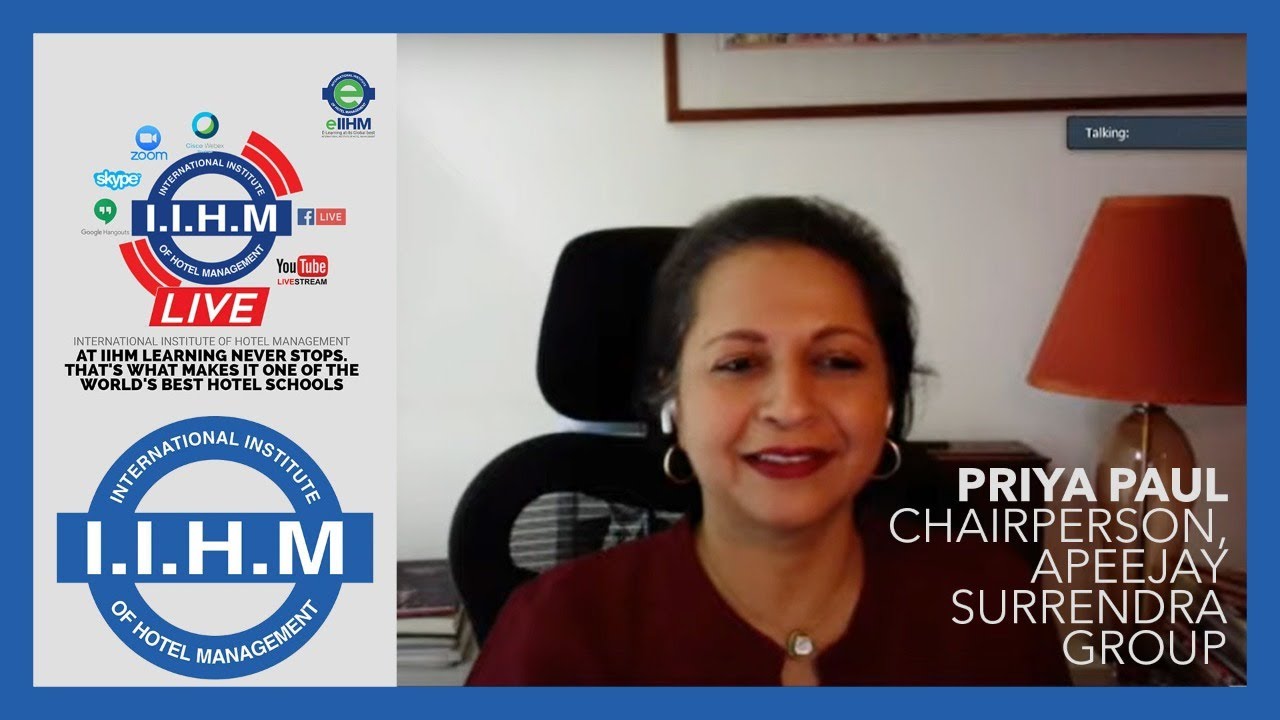 IIHM Live | Ms Priya Paul, Chairperson | Apeejay Surrendra THE Park ...