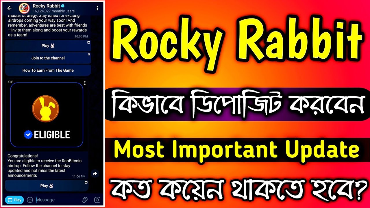 Rocky Rabbit Ton Coin Deposit A to Z Process | Rocky Rabbit Withdraw ...