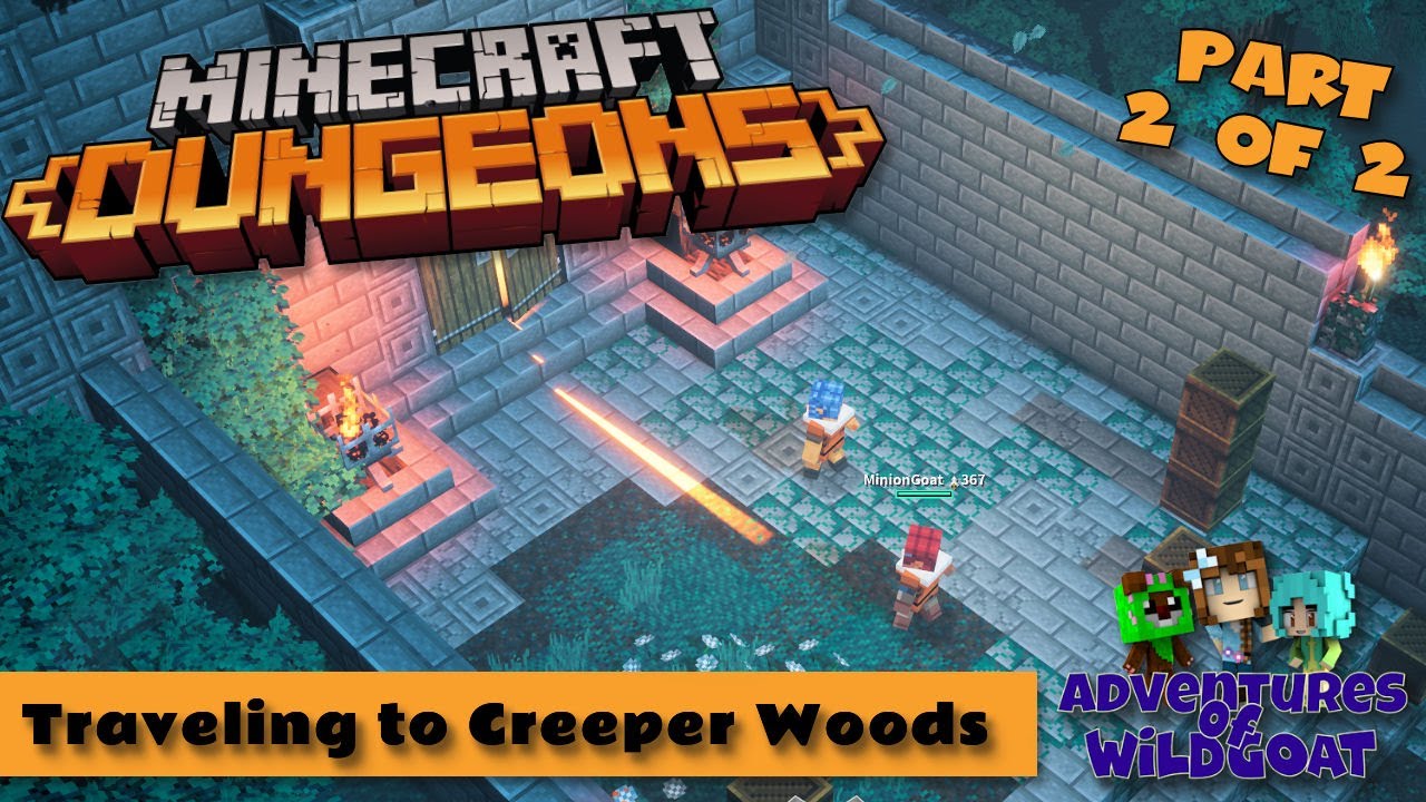 Minecraft Dungeons BETA - Creeper Woods - Part 2 - YouTube