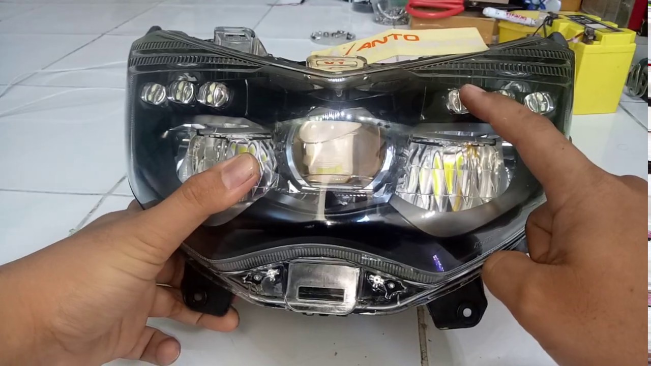 Penjelasan Detail Custom Modifikasi Headlamp NMAX - YouTube