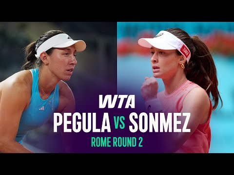 Jessica Pegula vs. Zeynep Sonmez | 2026 Rome Round 2 | WTA Match Highlights