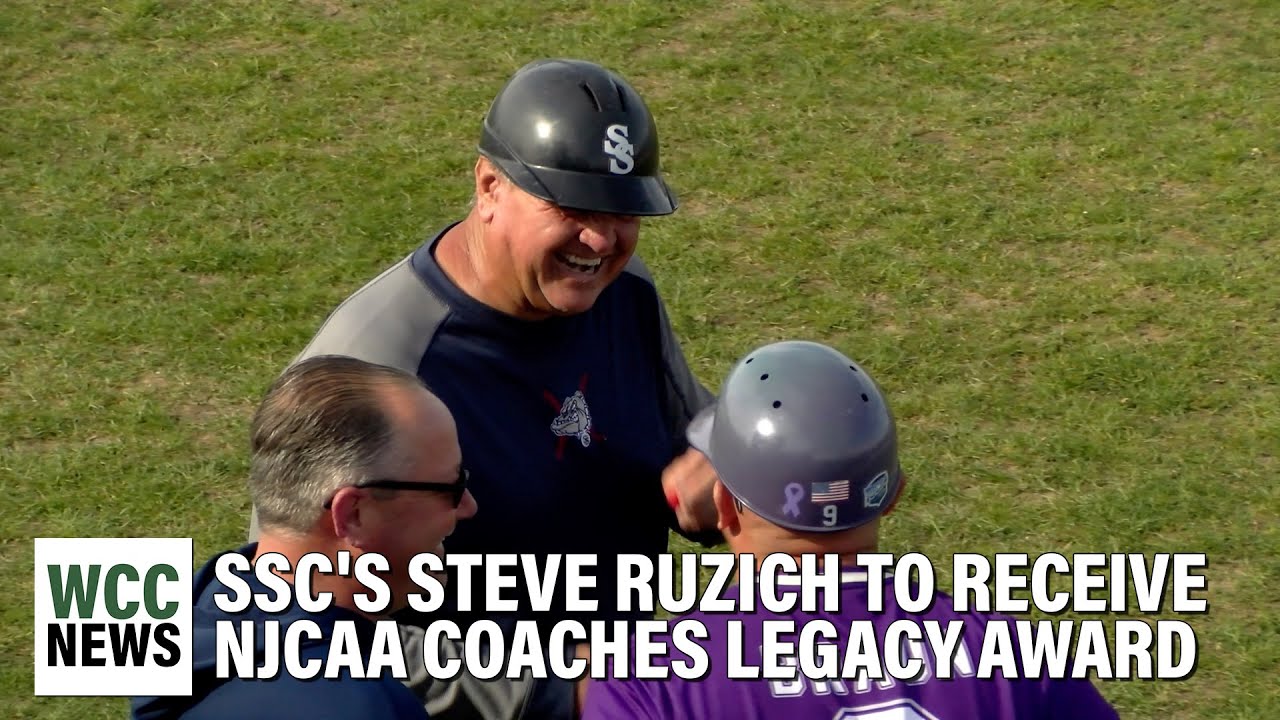 Steve Ruzich Cements His Legacy with NJCAA Coaches Legacy Award - YouTube
