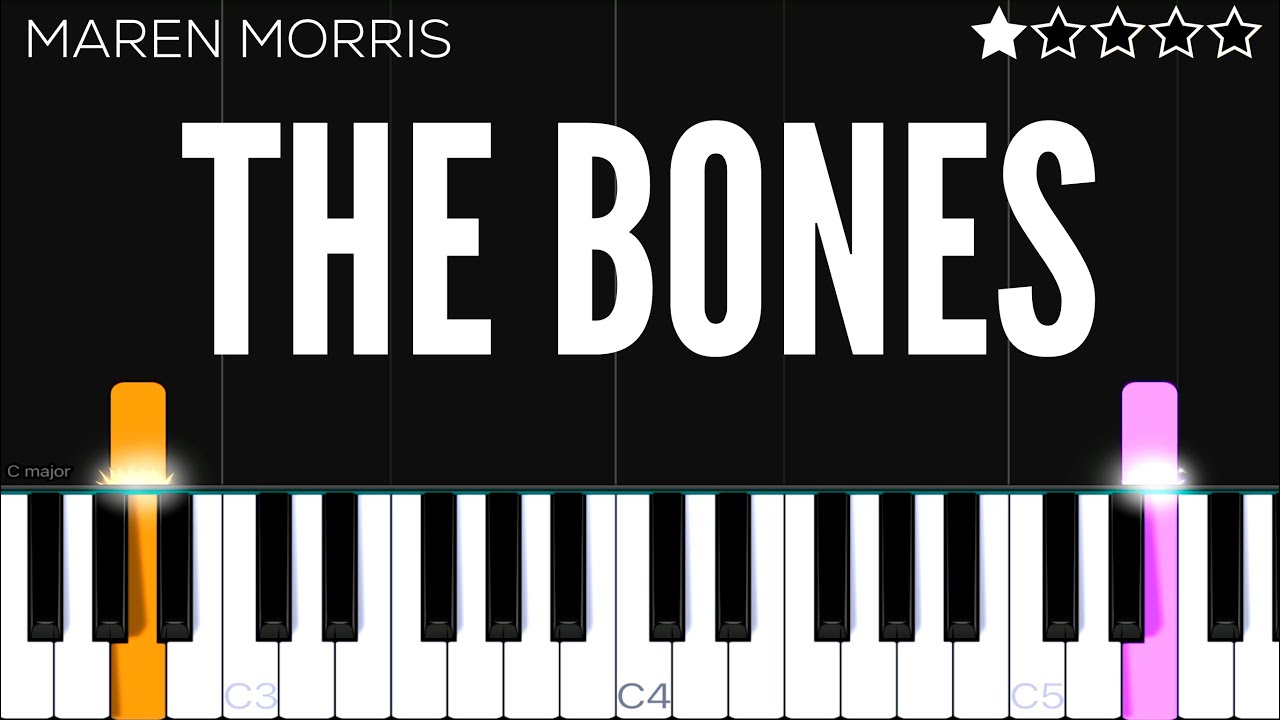 Maren Morris - The Bones | EASY Piano Tutorial - YouTube