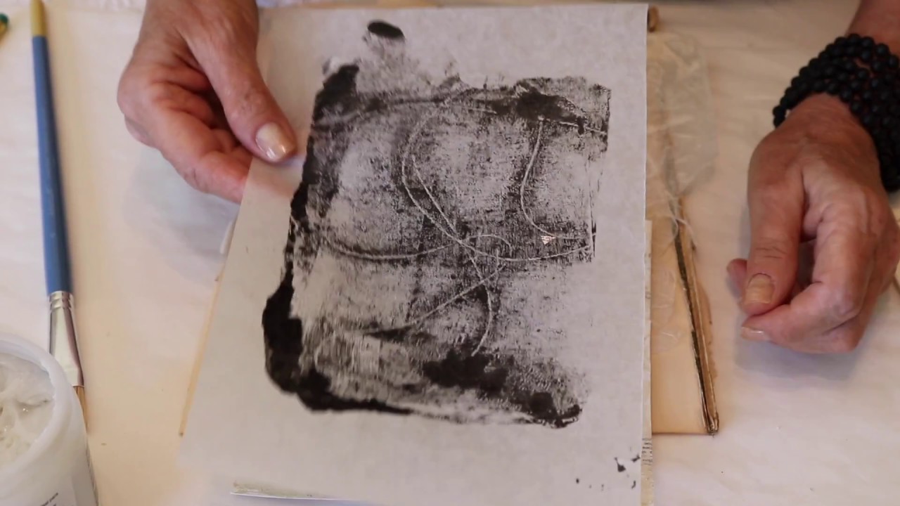 Mixed Media Art - 3 Ways to Use Mono Prints in Mixed Media Art - YouTube