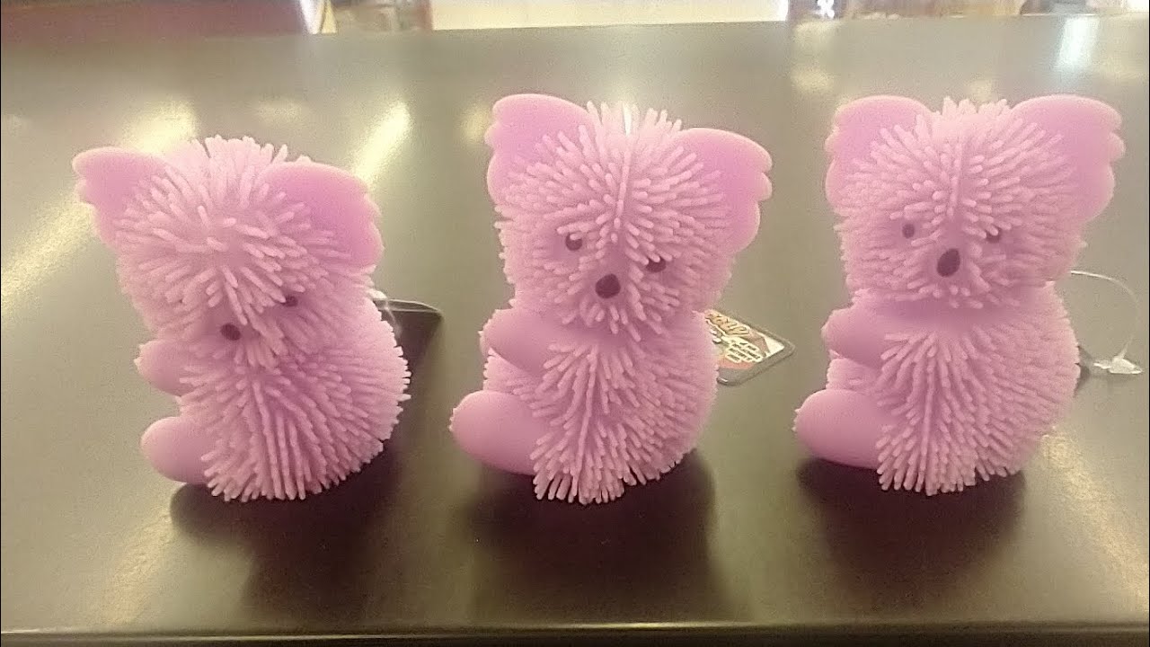 Googly Light Up Mini Critter Animal Puffer Koala Bear Squishy Fidget ...