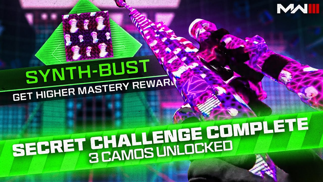 Unlock ANIMATED "Synth-Bust" Camo | ALL ‘GET HIGHER' Camo Rewards ...