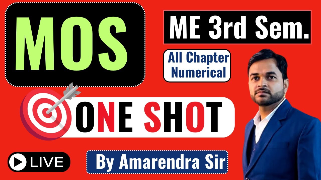 MOS II Complete Numerical in One Shot (ME 3rd Sem) @PolytechnicPathshala - YouTube