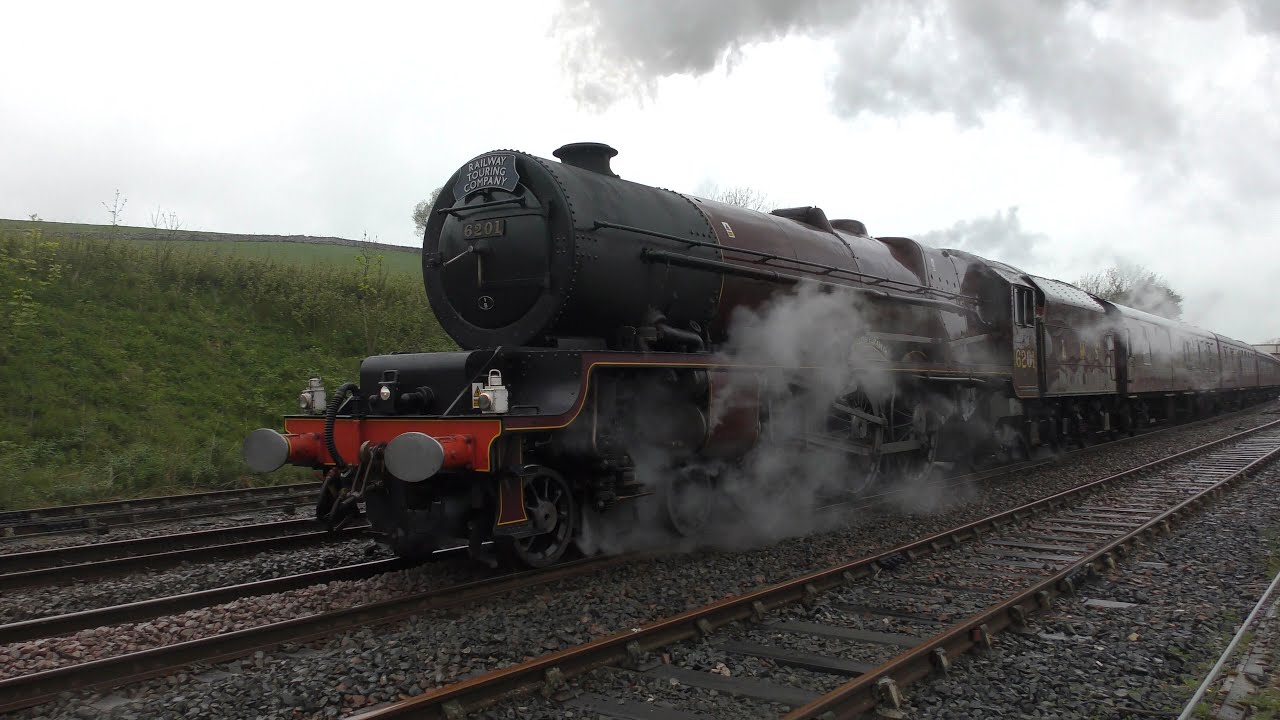 LMS 6201 'Princess Elizabeth' plods south on 'The Pennine Limited' - 25 ...