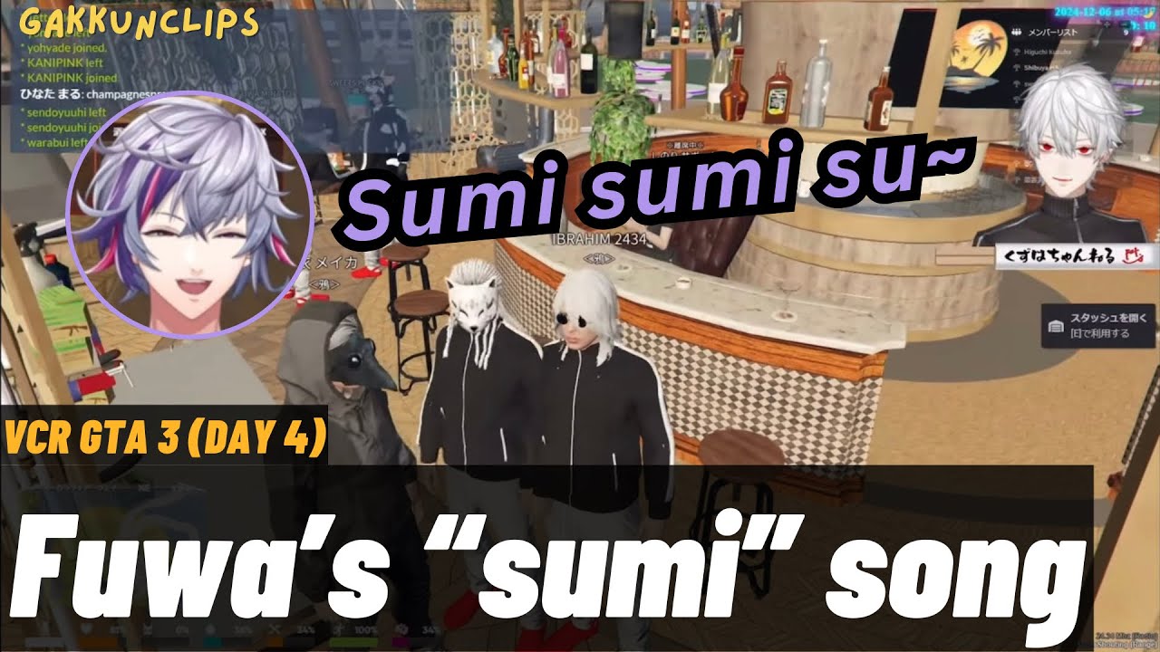 [ENG SUB] Fuwa Minato's "Sumi" Song ft. Kuzuha - VCR GTA3 Day 4 ...