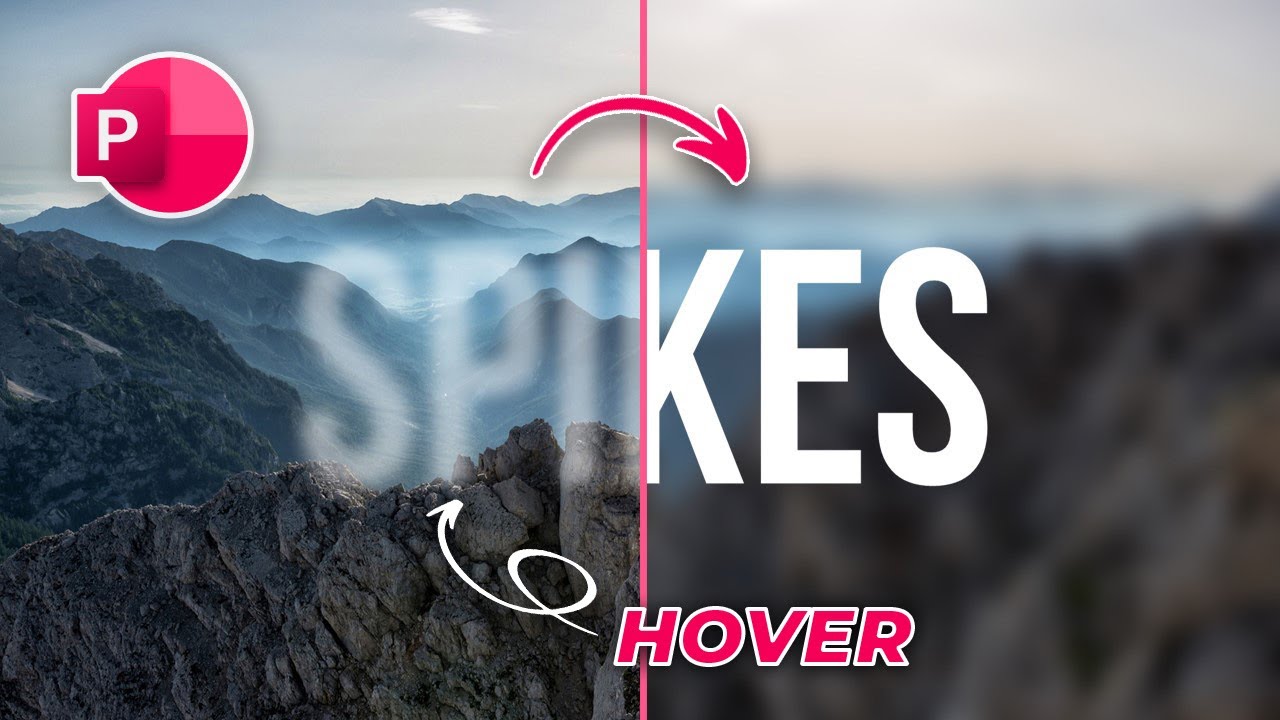 How do I BLUR the Text when PowerPoint in Idle?⚡ Mouse Over Action ⚡ ...