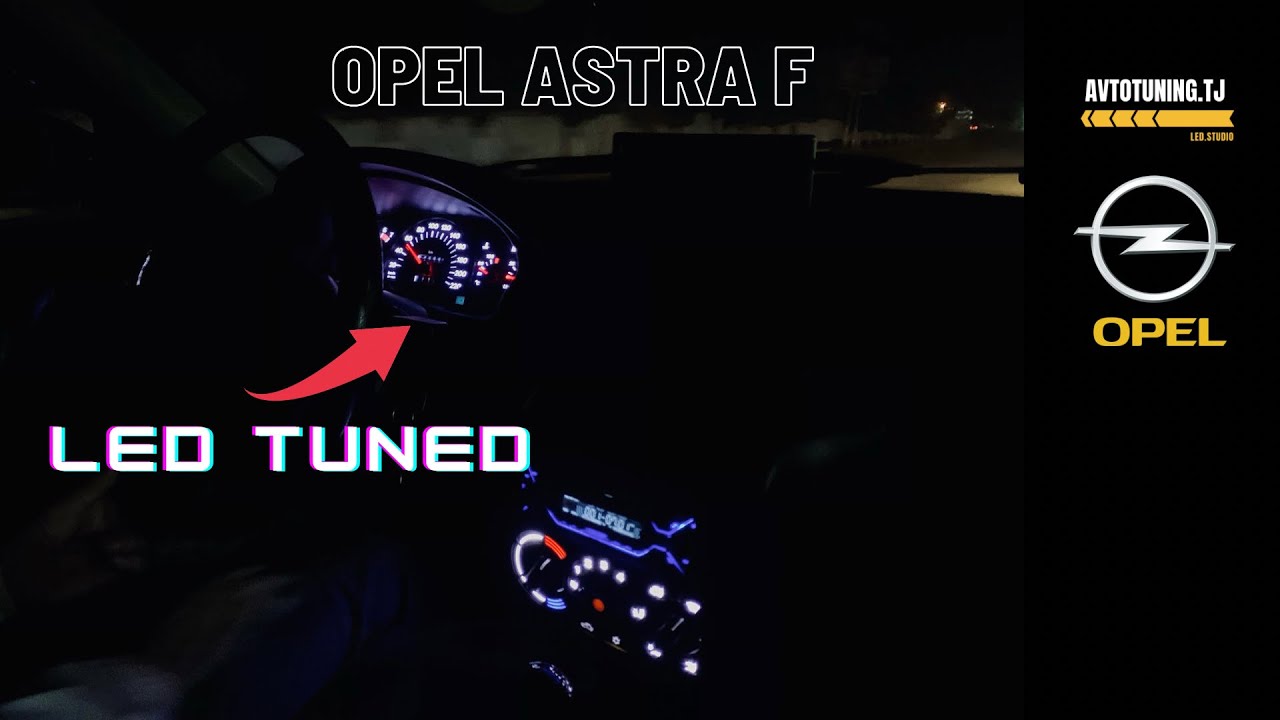 Opel Astra F Backlight replacement | Led Tuning - YouTube