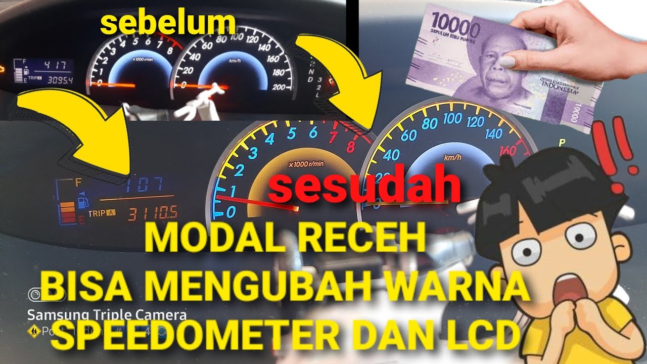 CUSTOM SPEEDOMETER MOBIL TOYOTA VIOS | MODIFIKASI SPEEDOMETER VIOS GEN ...