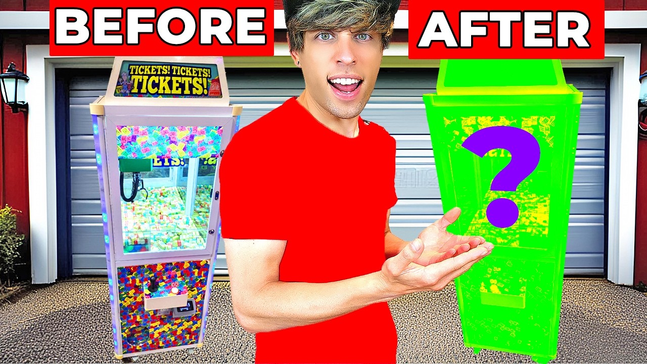 I Made a Custom Arcade Matt Claw Machine! - YouTube